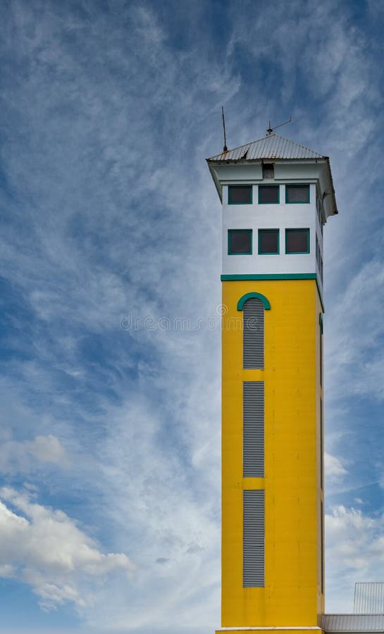 Yellow Tower in the Port of Nassau, Bahamas Editorial Photo - Image of ...