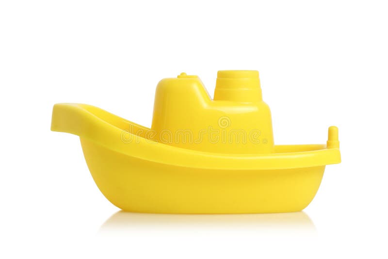 Yellow toy boat stock photo. Image of play, yellow, object - 215079424