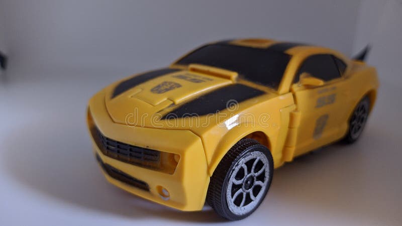 A Yellow Toy Car Can Turn into a Robot Stock Image - Image of yellow ...