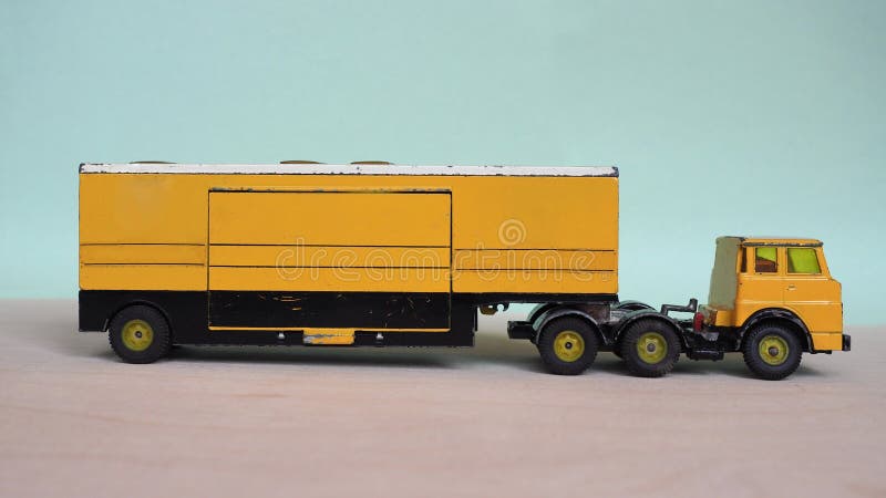 Yellow toy lorry stock image. Image of copy, lorry, yellow - 324573653