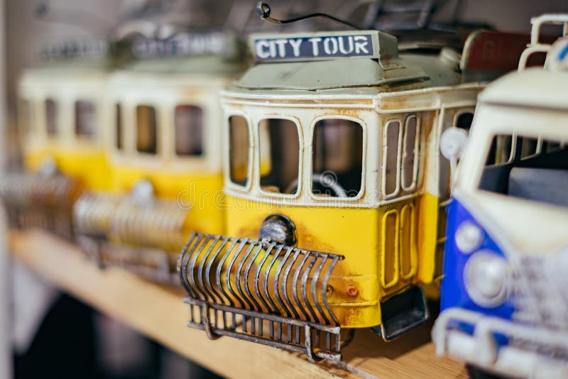 Yellow Toys Vintage Train on the Shelf Stock Image - Image of transport ...