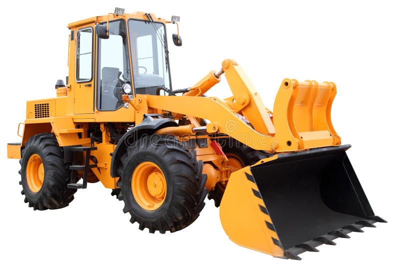 New yellow tractor stock photo. Image of machinery, mover - 9050200