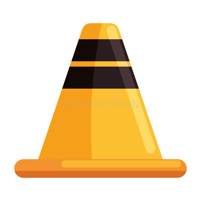 Traffic cone icon stock vector. Illustration of signal - 356834031