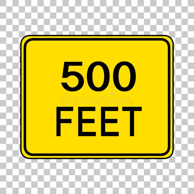 Yellow Traffic Warning Sign on Transparent Background Stock Vector ...