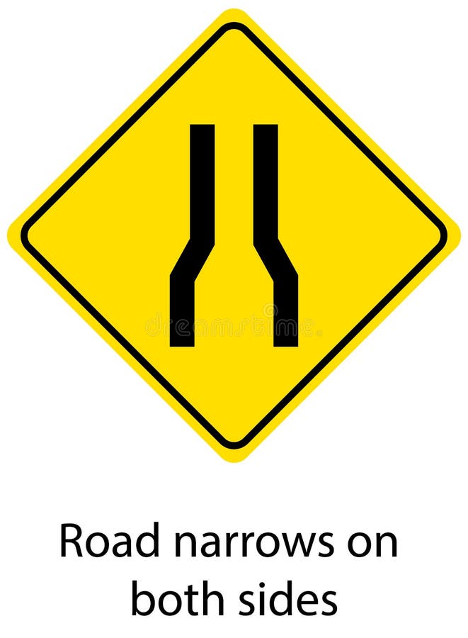 Yellow Traffic Warning Sign on Transparent Background Stock Vector ...