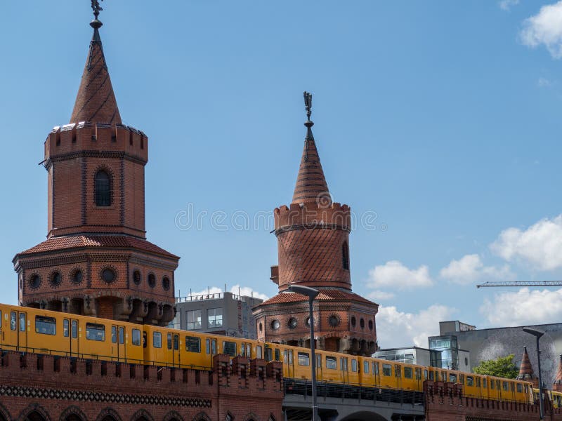 Yellow Train in Berlin. Train at the Station Stock Photo - Image of ...