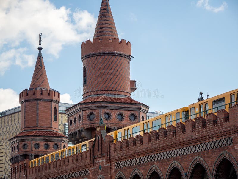 Yellow Train in Berlin. Train at the Station Stock Image - Image of ...