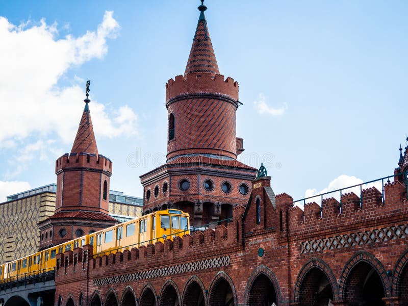 Yellow Train in Berlin. Train at the Station Stock Photo - Image of ...