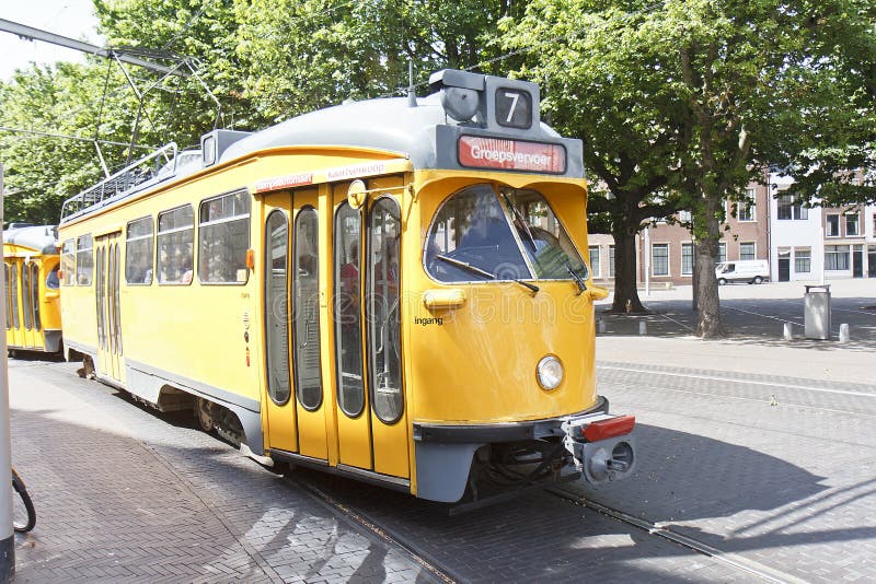 Yellow tram Lisbon stock image. Image of portugal, distance - 9333381