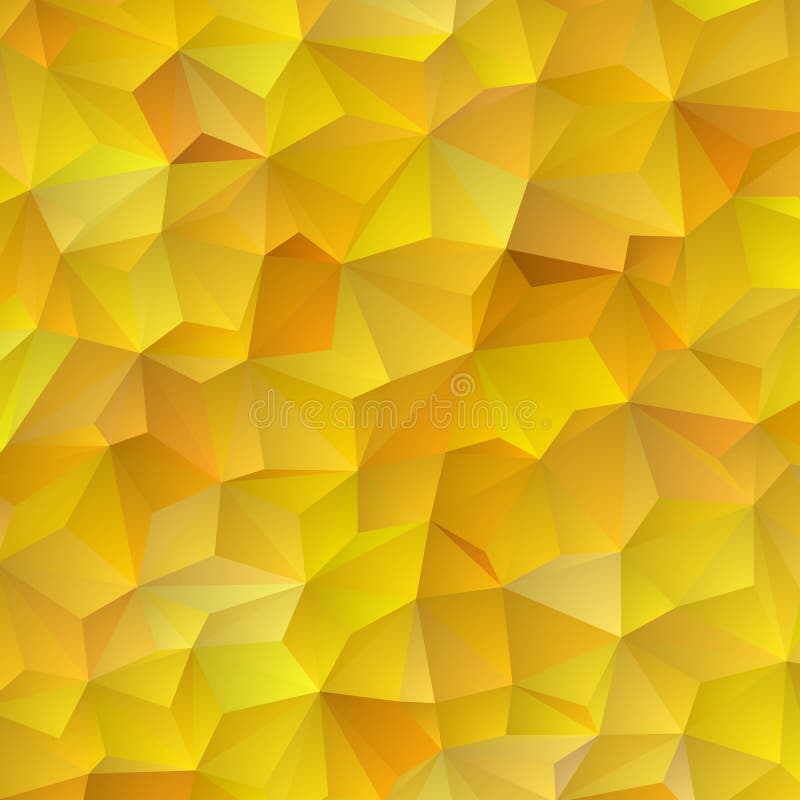 Yellow Triangle Abstract Background. Vector Pattern of Colored ...