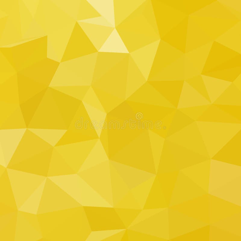 Yellow Triangle Abstract Background. Vector Pattern of Colored ...
