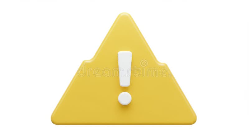 Yellow Triangle Exclamation Mark Stock Illustration - Illustration of ...