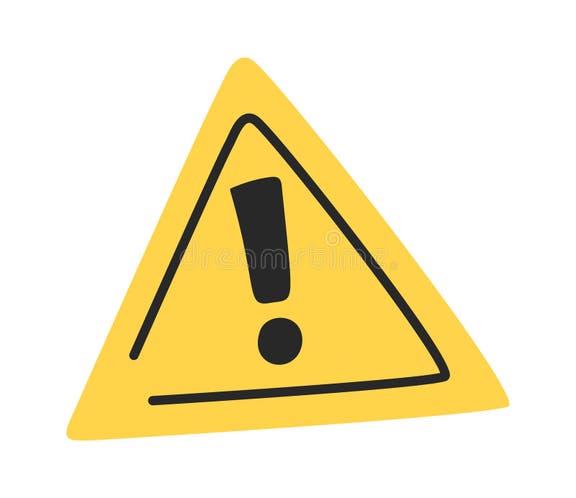 Yellow Triangle Exclamation Mark Sign Stock Vector - Illustration of ...
