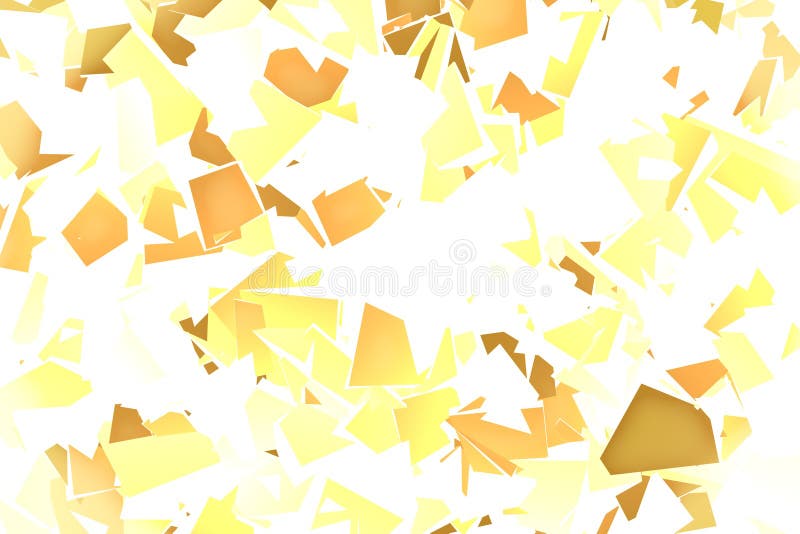 Yellow Triangle and Green Background Geometry Wall Stock Illustration ...