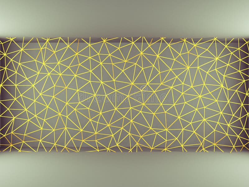 Yellow triangle net stock illustration. Illustration of gradient - 63859611