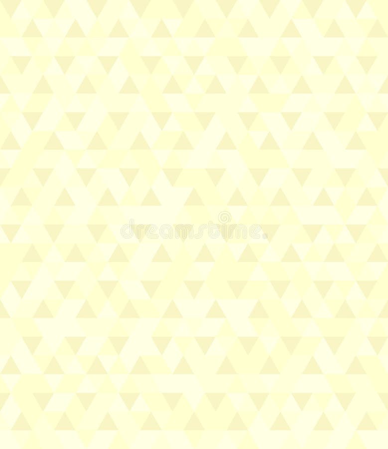 Yellow Triangle Pattern. Seamless Vector Stock Vector - Illustration of ...