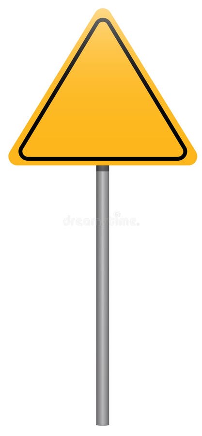 Blank Road Sign Triangle Stock Illustrations – 746 Blank Road Sign ...