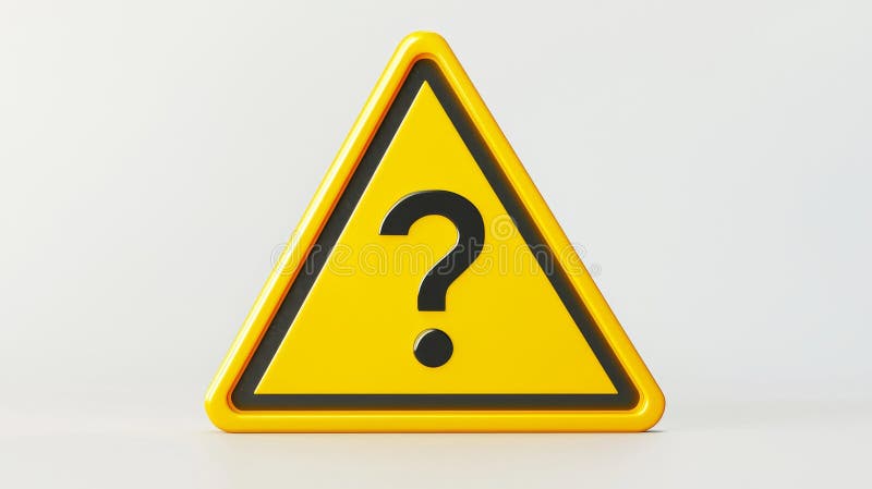 Yellow Triangle Sign with a Black Exclamation Mark Isolated on White ...