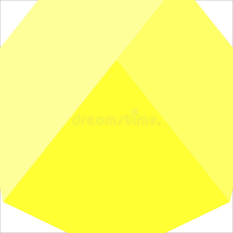 Yellow Triangle Wall Corner Dimensional Picture for Background Design ...