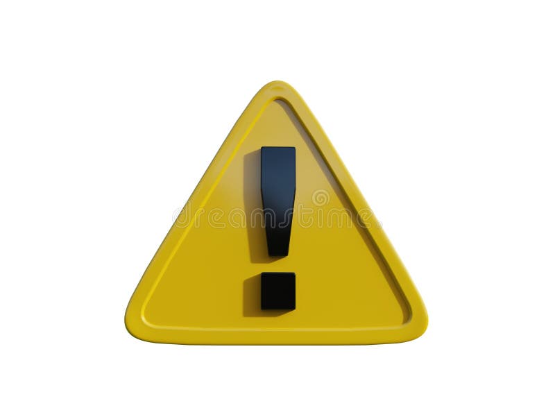 Yellow Triangle Warning Sign with Exclamation Mark Stock Illustration ... Yellow Triangle Warning Sign with Exclamation Mark Stock Illustration ...