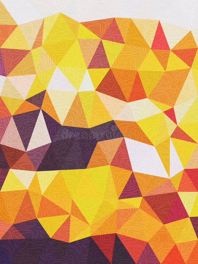 Triangles Pattern with Color Shade of Blue and Little Line Stock Vector ...