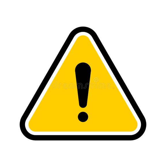 Yellow Triangular Hazard Warning Symbol Stock Illustrations – 1,724 ...