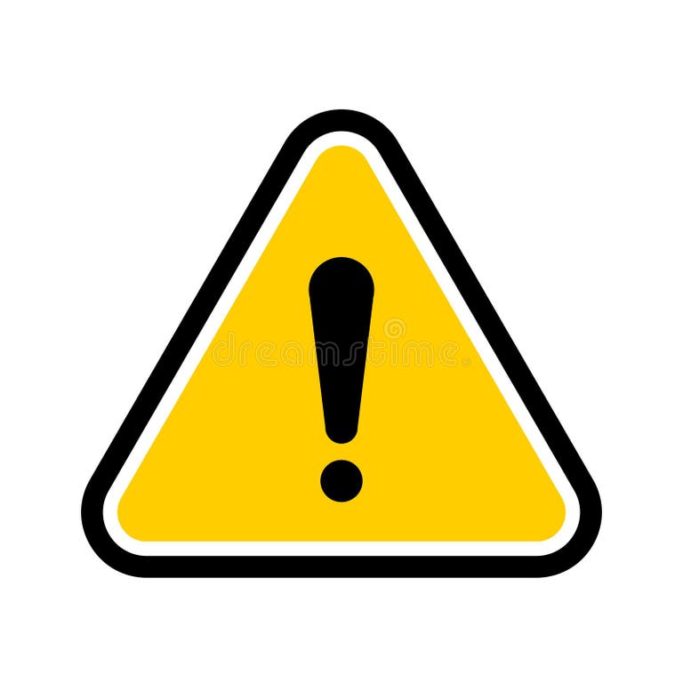 Yellow Warning Symbol Stock Illustrations – 86,707 Yellow Warning ...