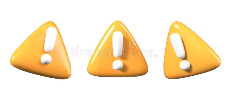 Yellow Triangular Warning Sign is Sufficient. Attention, Error, Unusual ...