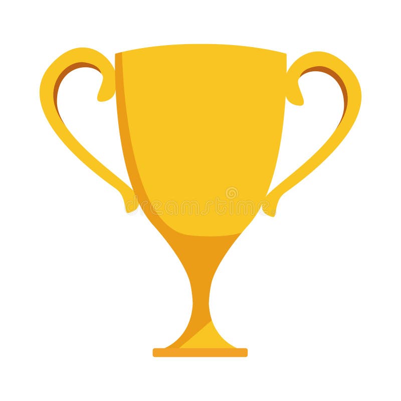 Yellow trophy cup icon stock illustration. Illustration of champion ...