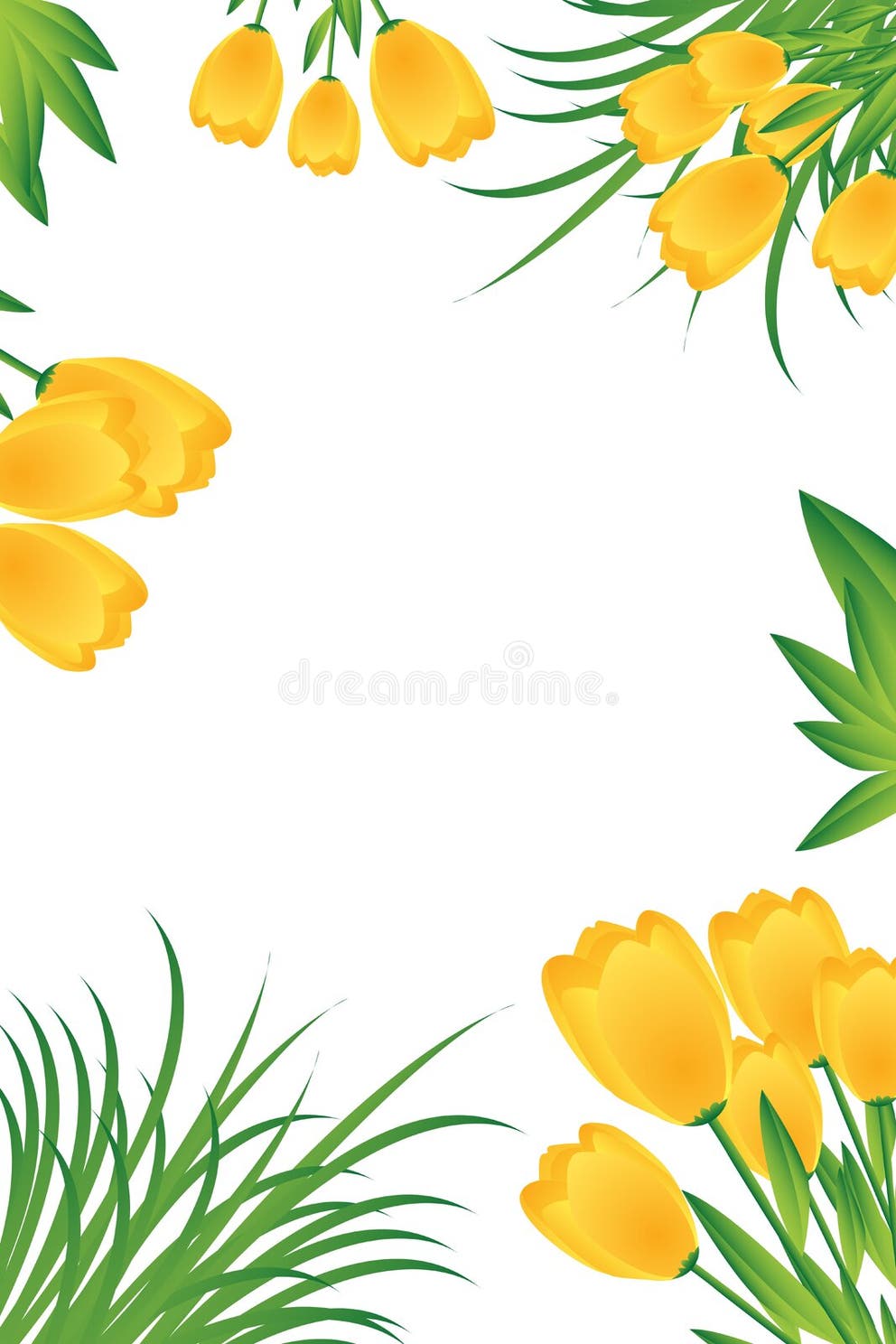 Tulips Borders Stock Illustrations – 198 Tulips Borders Stock ...
