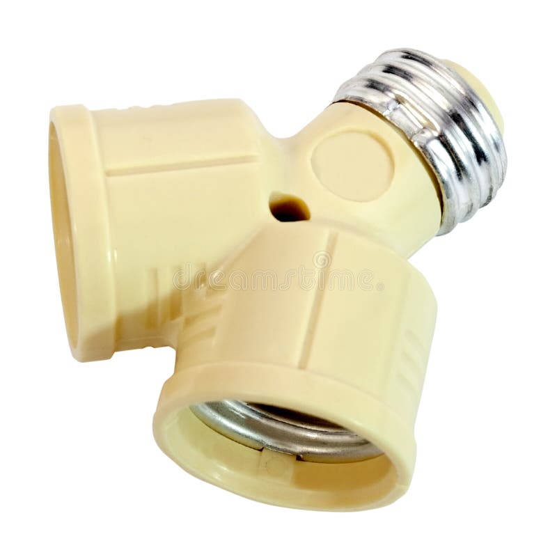 Light bulb adapter stock image. Image of technology - 173733779