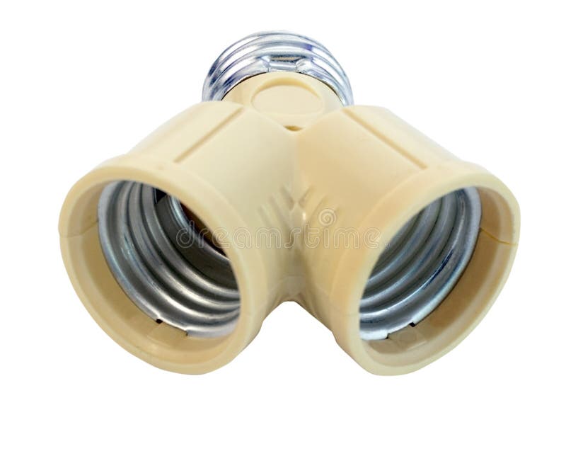 Light bulb adapter stock photo. Image of isolated, socket - 173733782