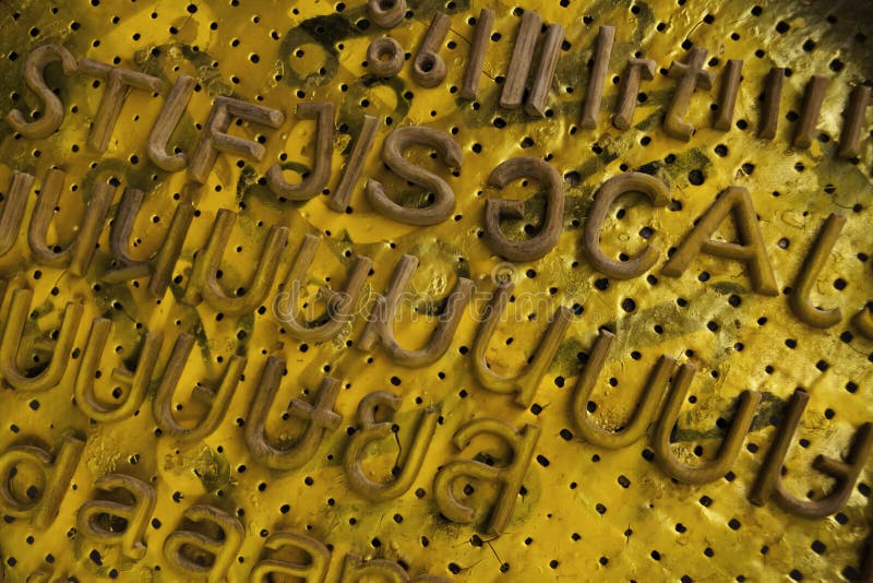 The yellow Typing number stock image. Image of signage - 22778641