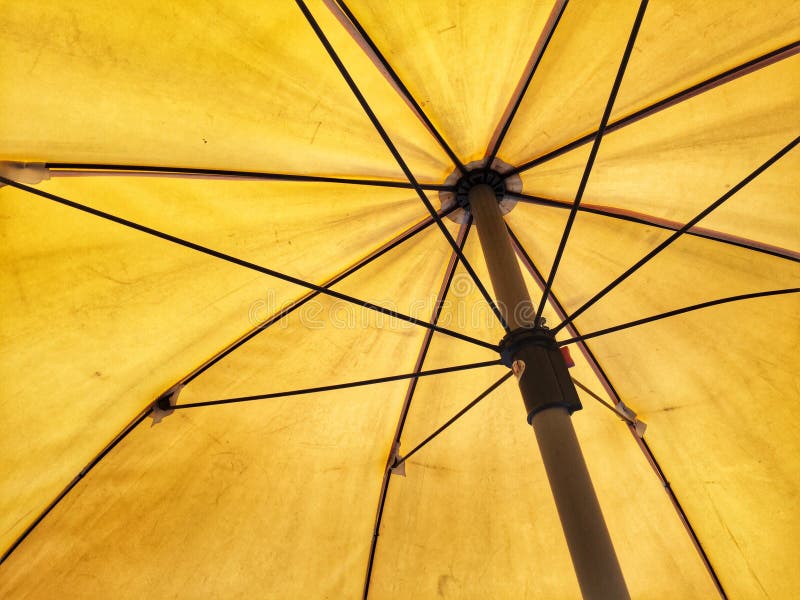 Yellow umbrella stock image. Image of dirty, yellow, umbrella - 87104781