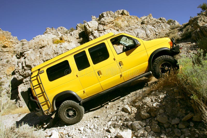 Yellow Van stock photo. Image of national, vacation, transportation ...