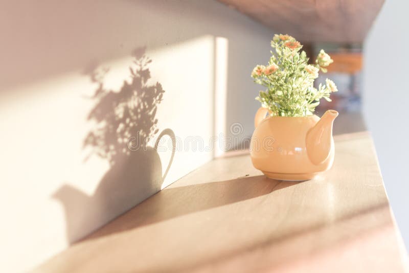 Yellow Vases and flower stock photo. Image of flower - 97897490