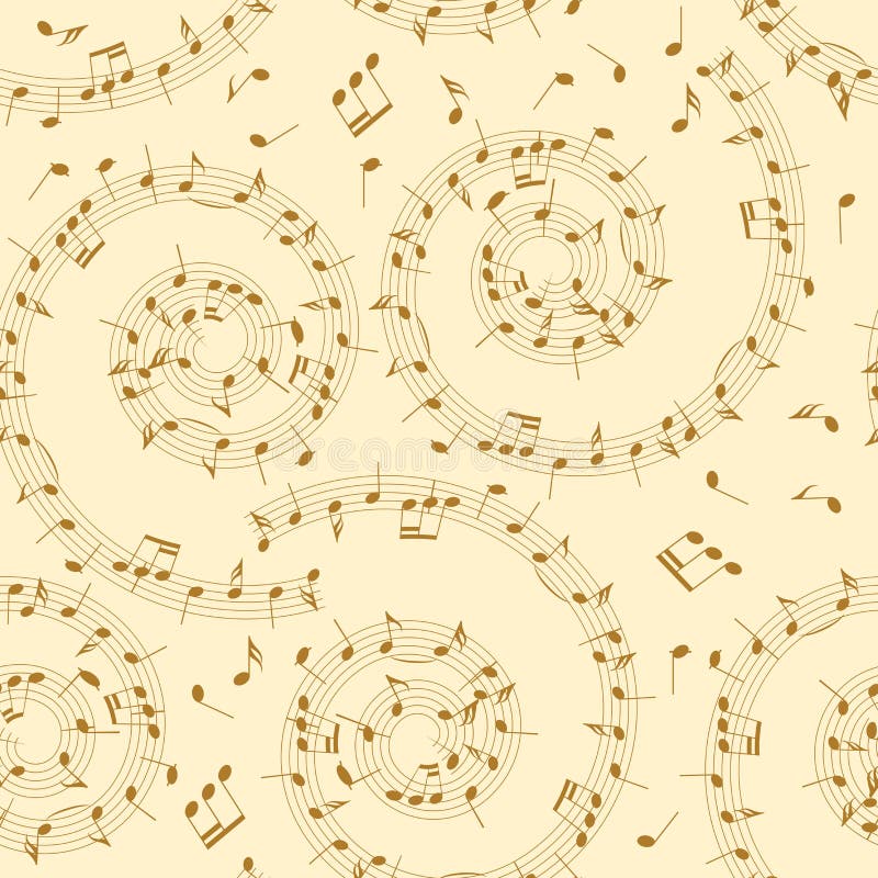 Yellow Music Vector Background with Notes and Flash Stock Vector ...