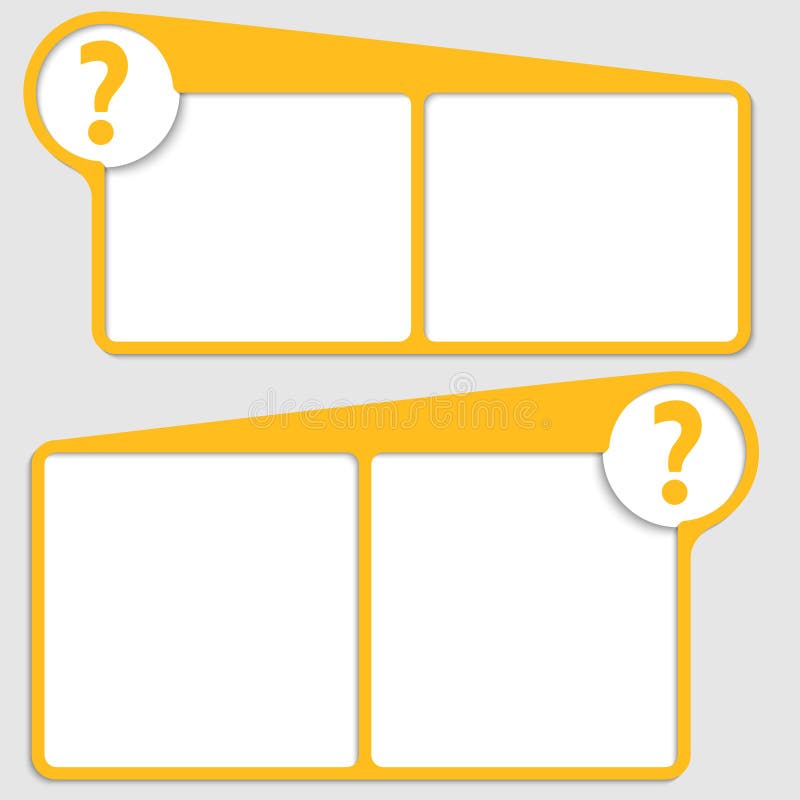 Yellow vector text box stock vector. Illustration of shape - 34254411
