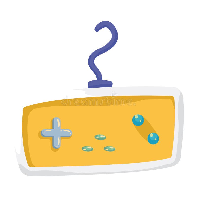 Yellow video game control stock vector. Illustration of design - 247020888
