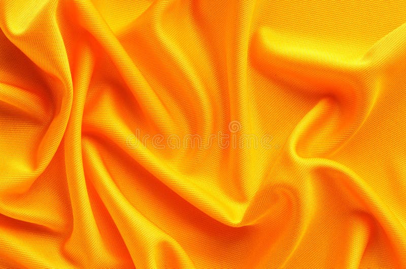 Yellow Viscose Fabric with Large Folds Stock Photo - Image of synthetic ...
