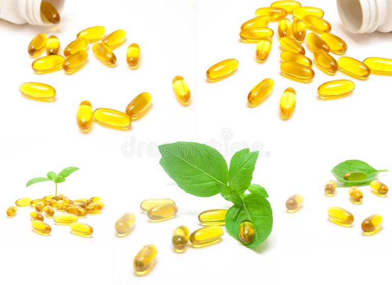 Yellow vitamin pills stock image. Image of fragrant, homeopathic - 16606863