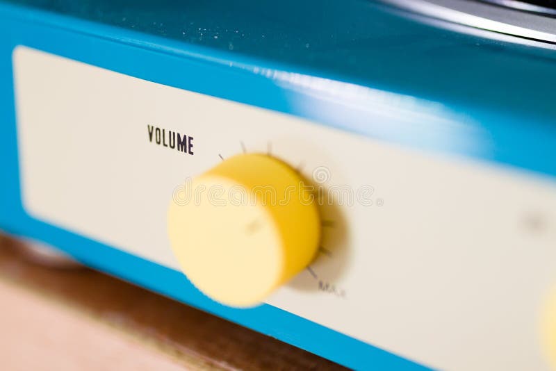 Yellow volume button. stock image. Image of portable - 114215509