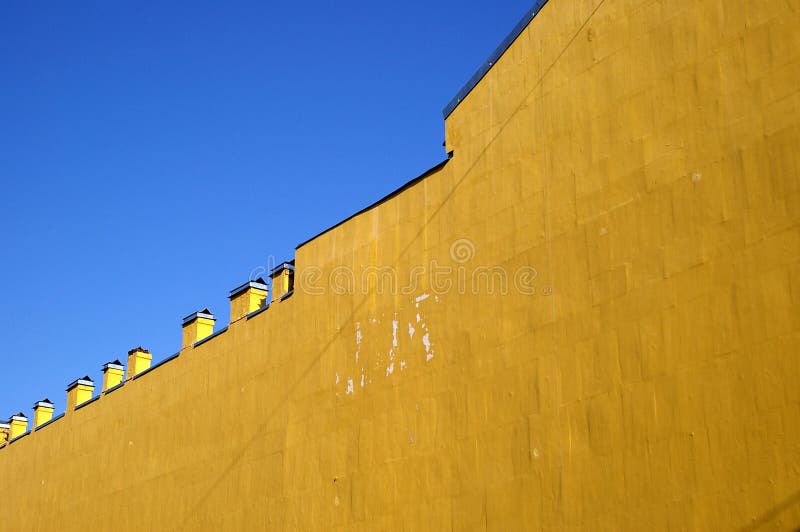 Yellow wall stock image. Image of saint, edifice, building - 7966487