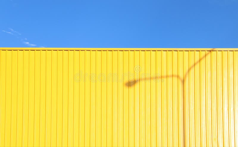 Yellow Wall stock image. Image of corrugated, dark, bright - 98904169