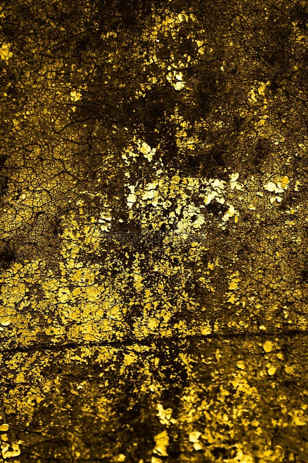 Yellow Wall Painted with White Old Peeling Paint Stock Image - Image of ...