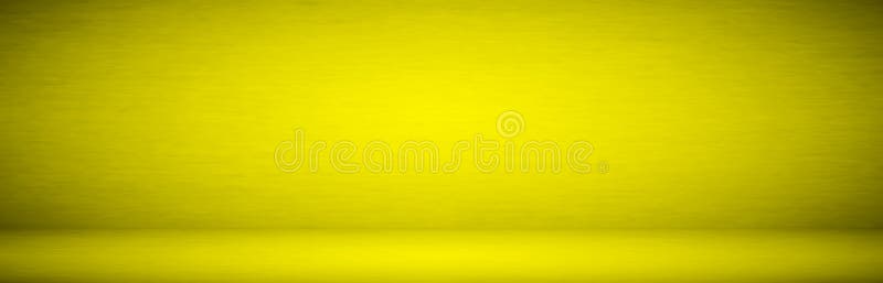 Yellow Wall and Studio Room Stock Photo - Image of floor, graphic ...