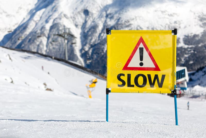 337 Warning Sign Ski Slope Stock Photos - Free & Royalty-Free Stock ...