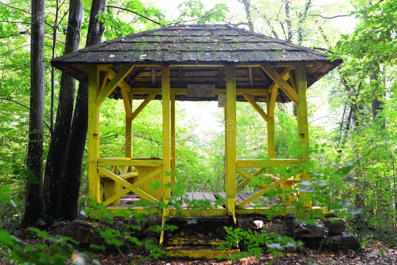 Red Watchtower with a Yellow Ladder at the Beach with the Sea in the ...