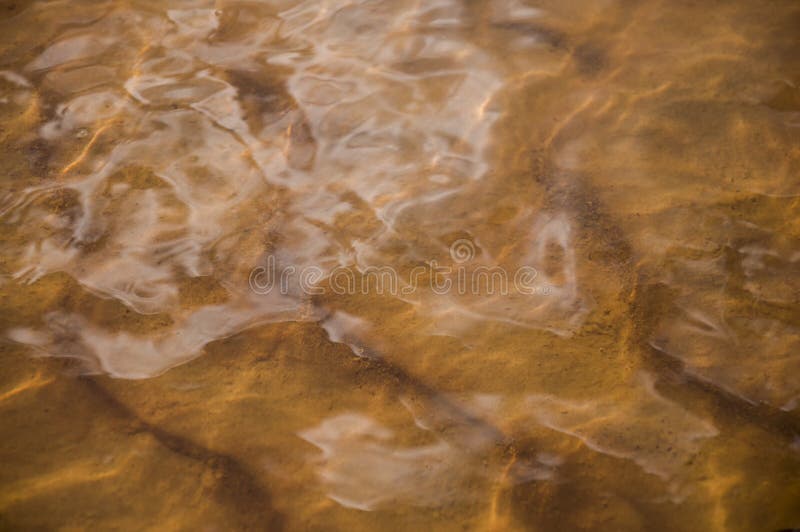 Yellow Water with Iron in the North River Stock Image - Image of colors ...
