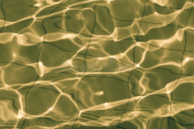 Yellow Water in Pool View from Above, Texture or Background Stock Image ...